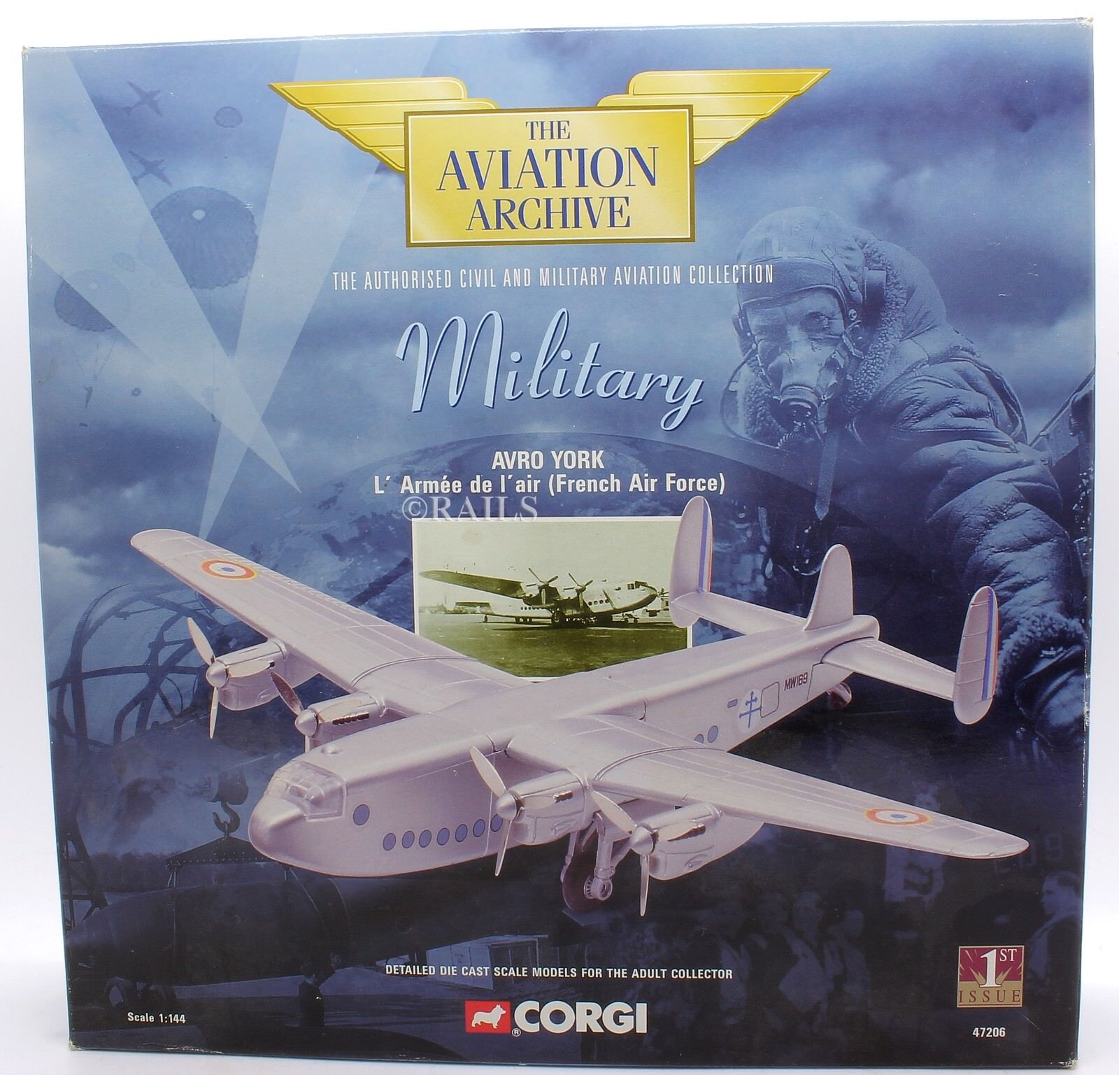 Corgi 47206 AVRO YORK L’Armee de l’ air 9French Air Force) – The ...