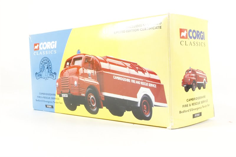 Corgi 19201 1/50 Bedford S Emergency Tender Set Cambridge Fire and ...