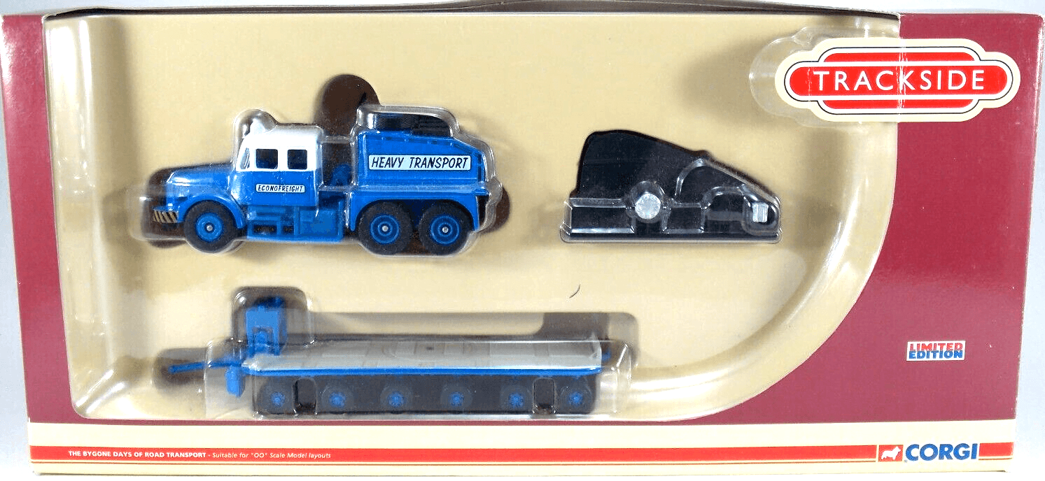 Corgi Trackside DG198007 Scammell Contractor Trailer & Machinery Load ...