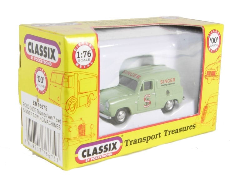 Classix EM76675 1/76 Ford 300E Thames Van 7cwt Singer sewing machines ...