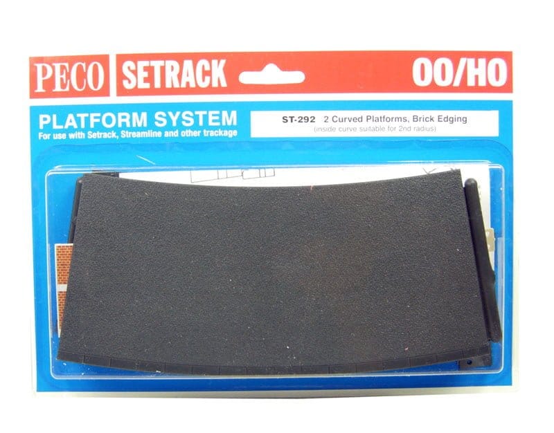 Peco ST-292 OO/HO Curved Platforms, Brick Edging x2 – The Dartford ...