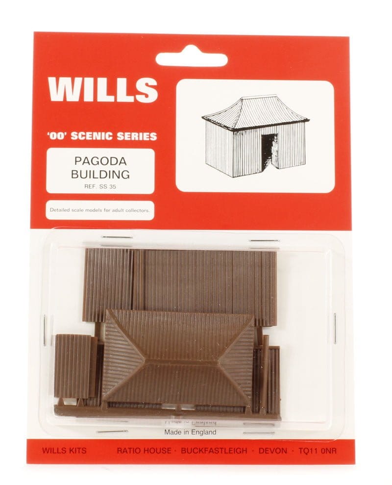 Wills SS-35 OO Scenic Series Pagoda Buildings – The Dartford Model Corner