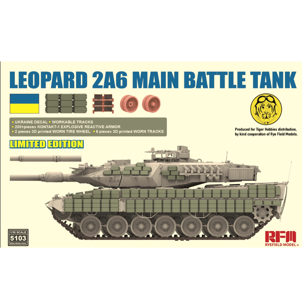 Rye Field Models 5103 1/35 Leopard 2A6 MBT – The Dartford Model Corner
