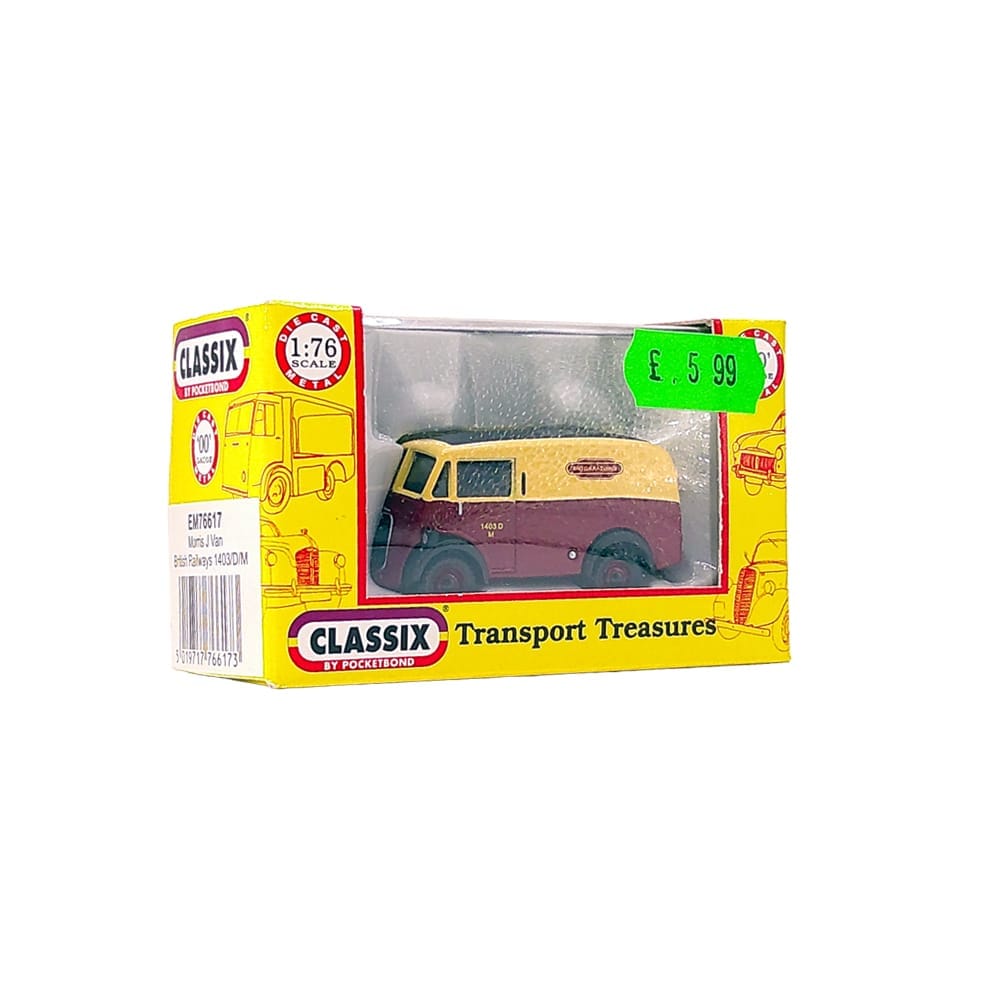 Pocketbond Classix EM76617 Morris J Van Brtish Railways 1403/D/M – The ...